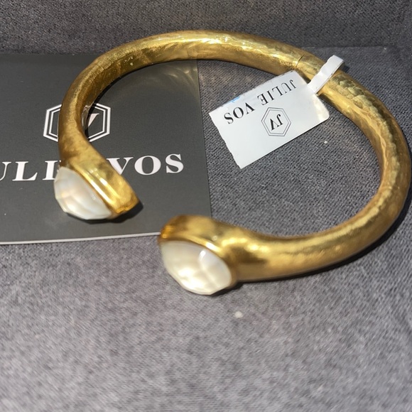 Julie Vos | Jewelry | Julie Vos Avalon Iridescent Hinge Cuff In 24k ...